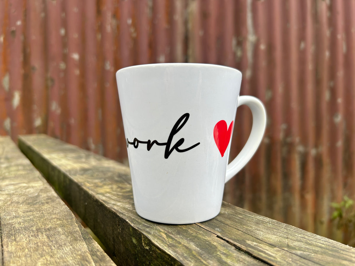 Heartwork Coffee Bar White Mug